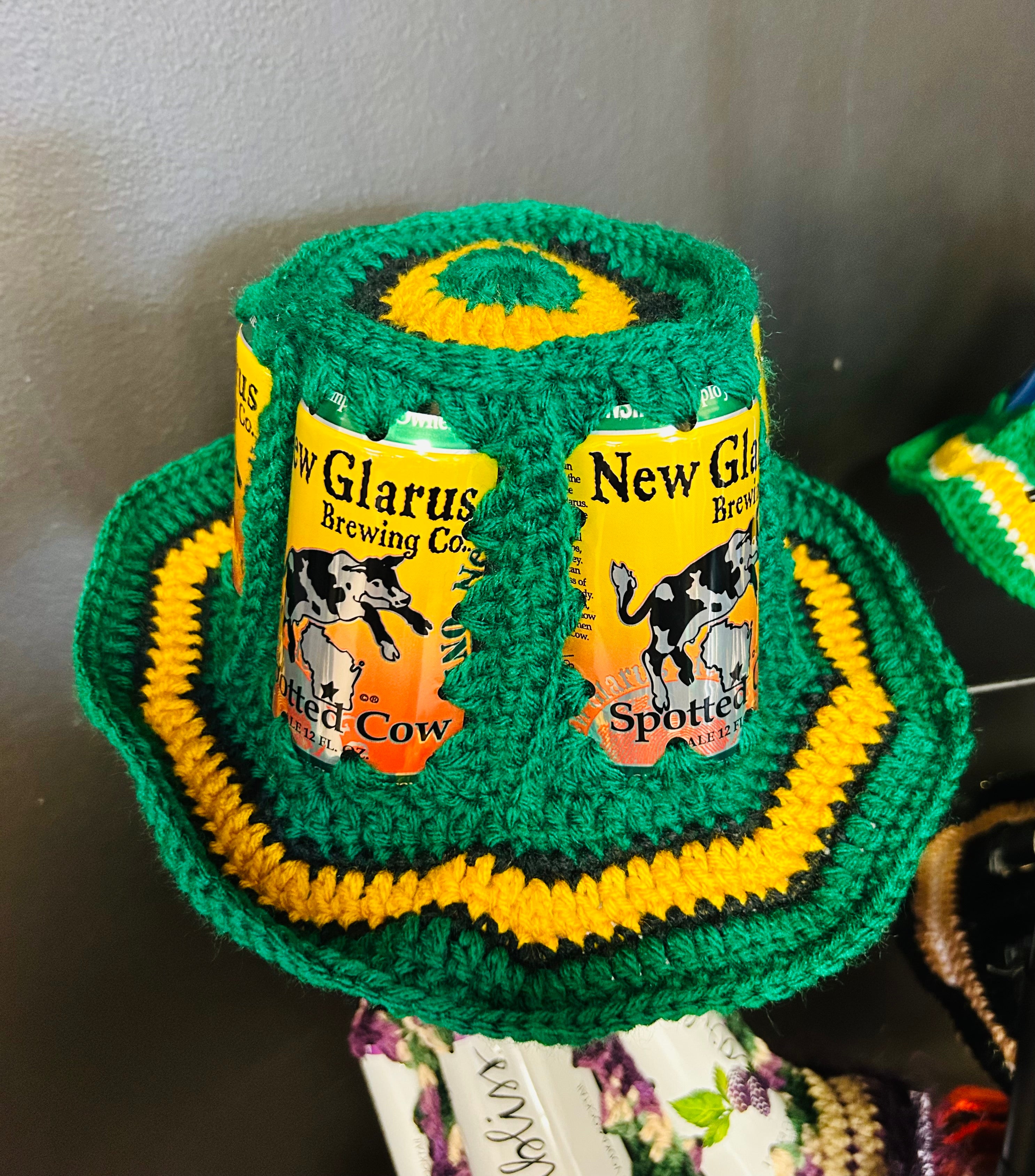 Beer Can Bucket Hat - Packer Colors, New Glarus | LoCo WisCo
