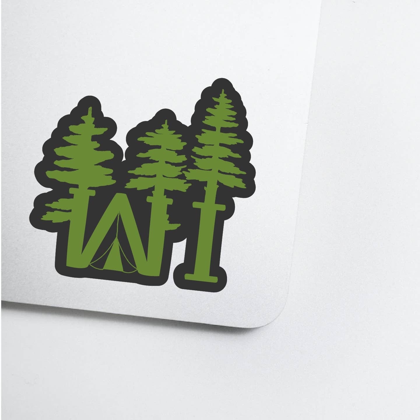 Sticker - WI Camping Forest | LoCo WisCo
