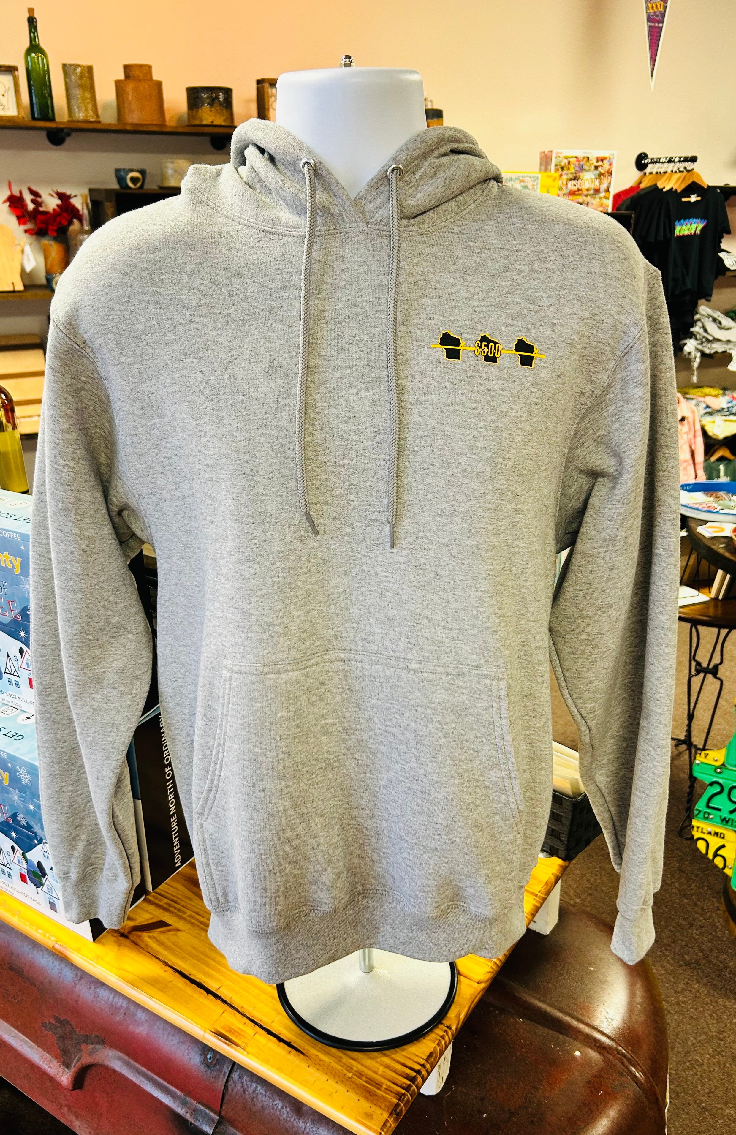 Pull Tab Hoodie-Gray | LoCo WisCo