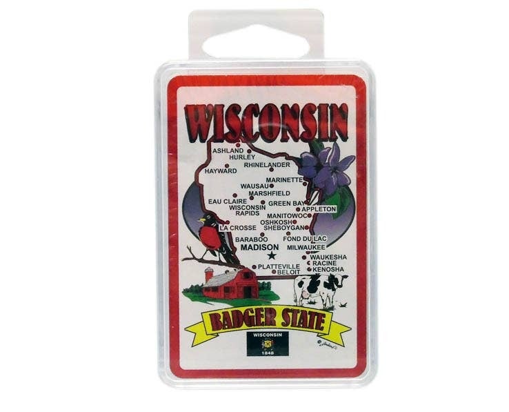 Wisconsin Playing Cards State Map | LoCo WisCo