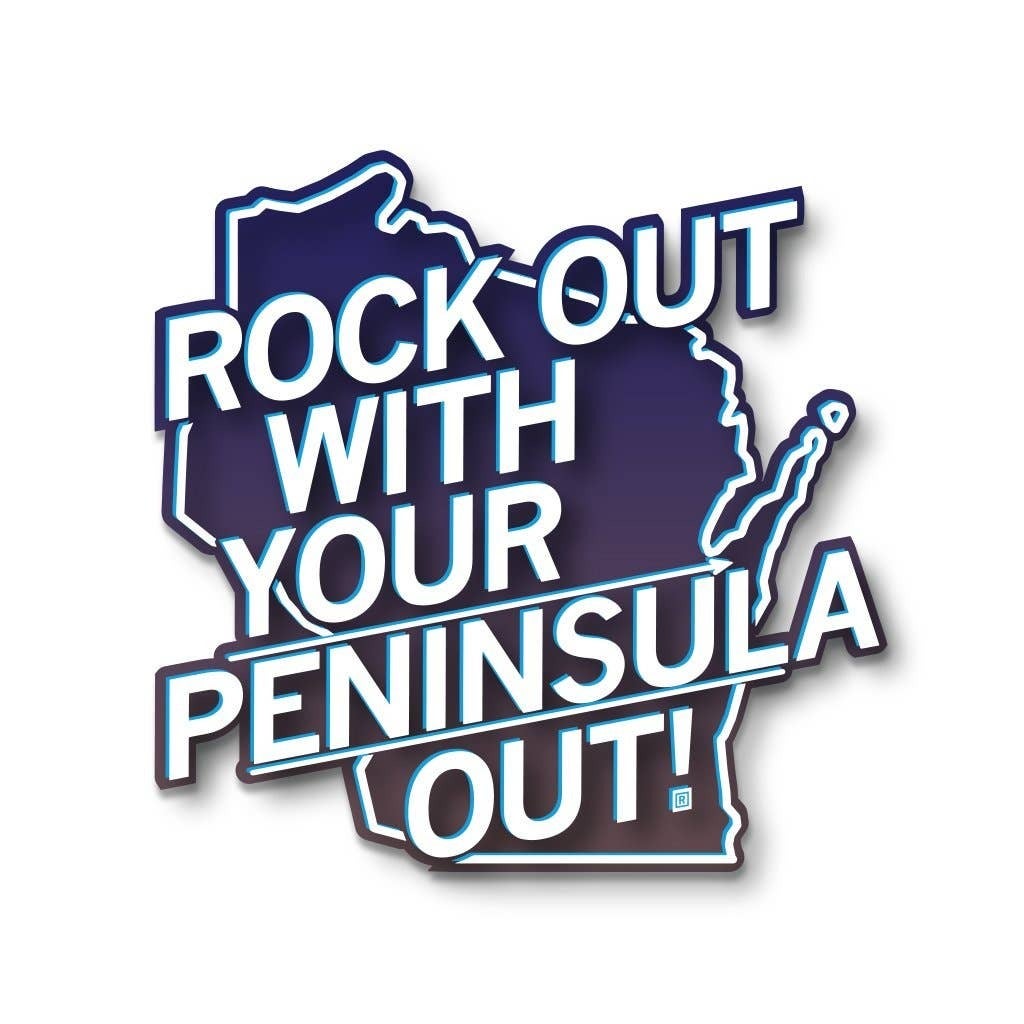 Sticker - Rock Out w/Peninsula Out | LoCo WisCo