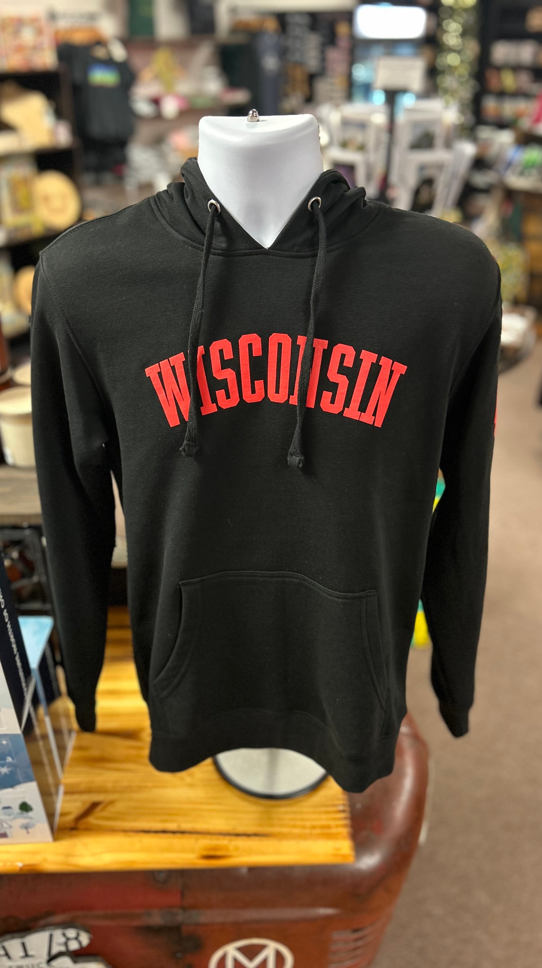 Wisconsin Hoodie (Black) | LoCo WisCo
