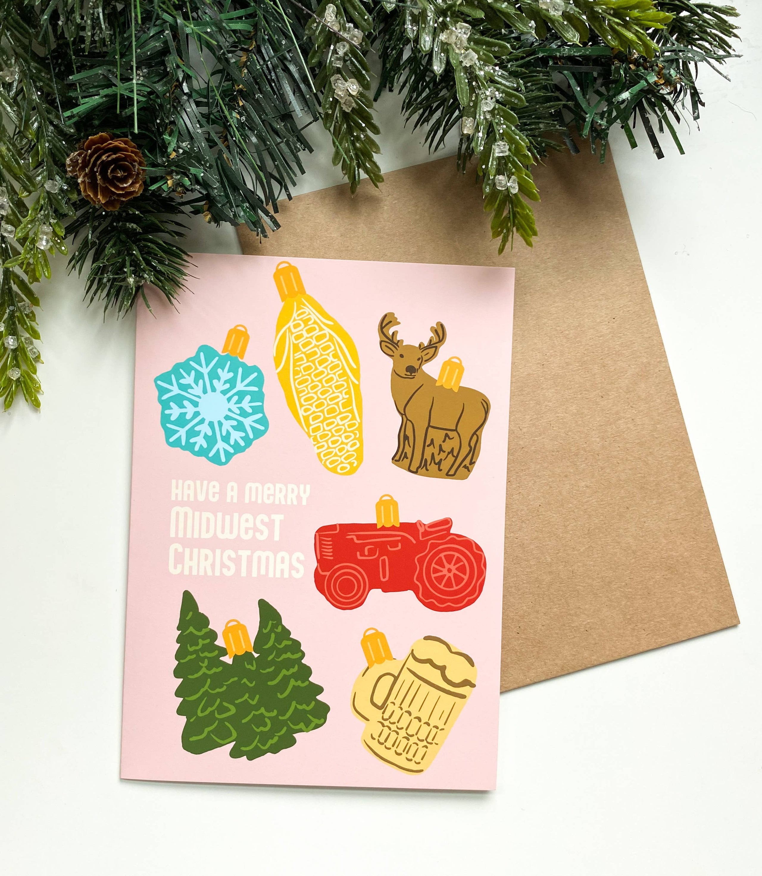 Card - Merry Midwest Christmas 5x7" | LoCo WisCo