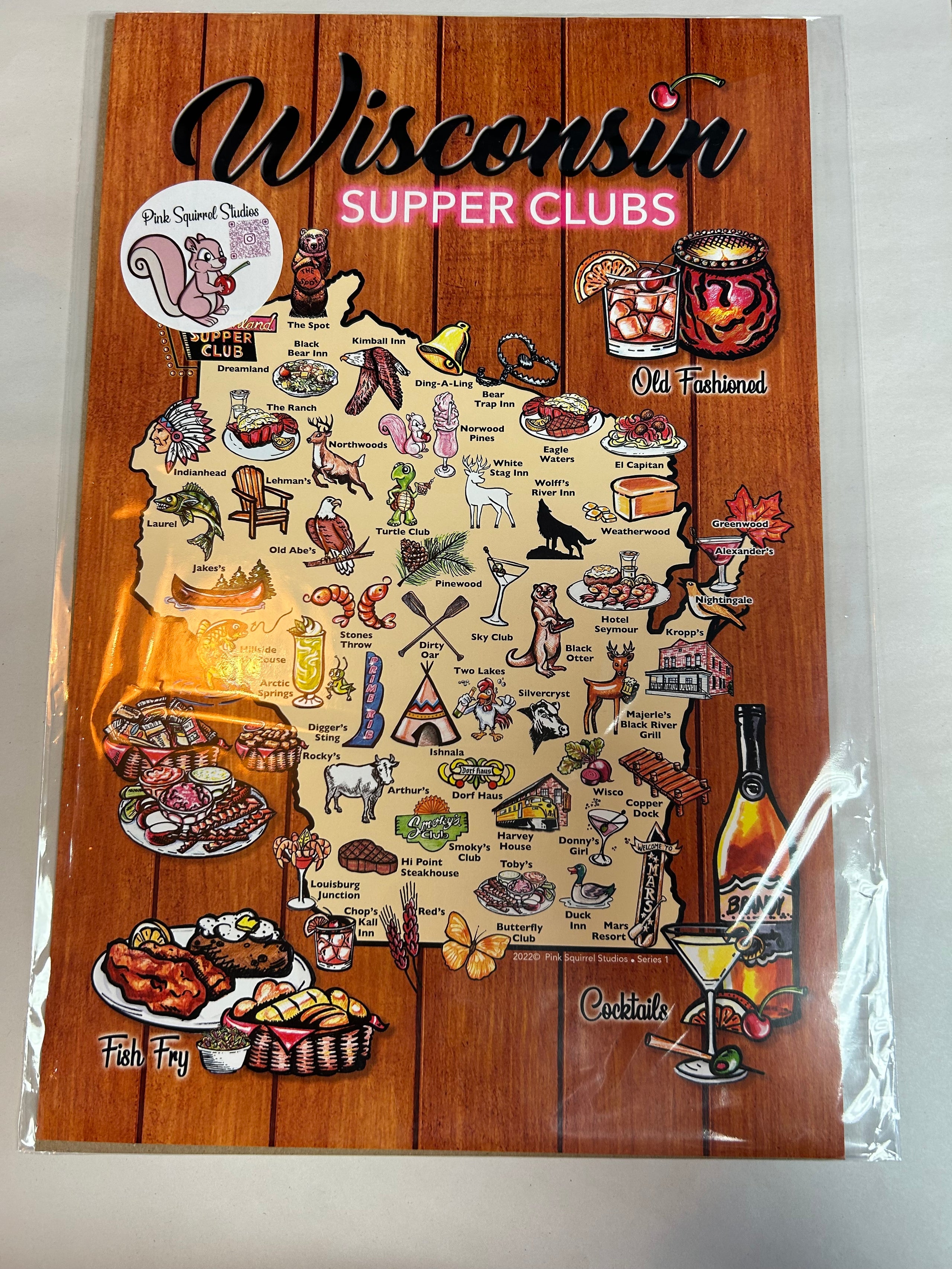 Supper Club Map-Series 1 | LoCo WisCo
